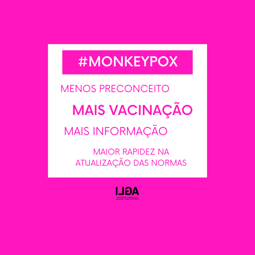 #Monkeypox: MENOS preconceito, MAIS vacinação, MAIS informação e MAIOR ...