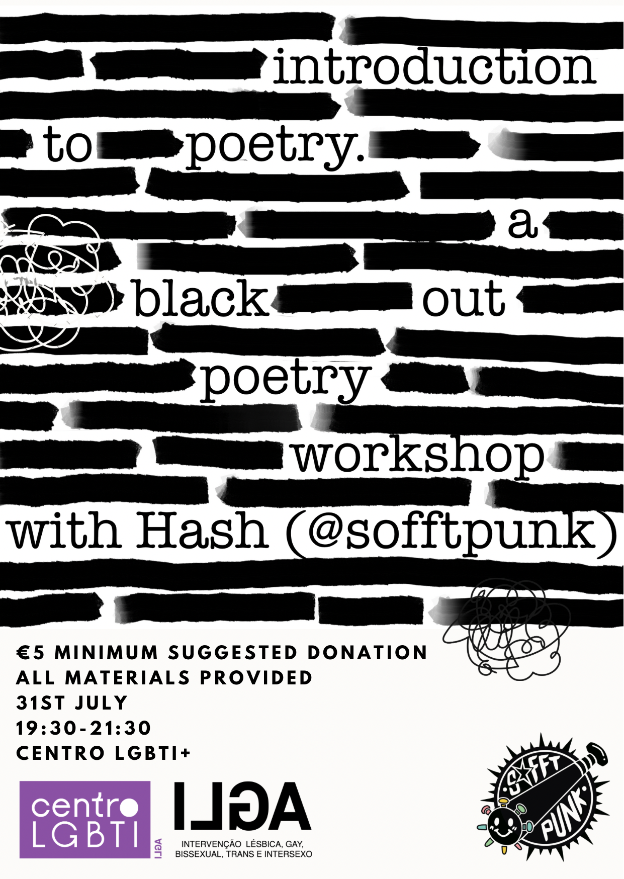 Workshop Blackout Poetry | ILGA Portugal