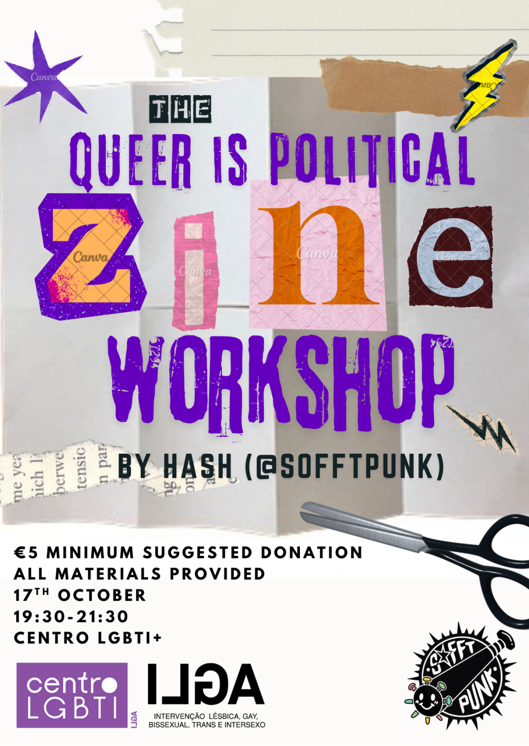 Political Zine Making Workshop | ILGA Portugal